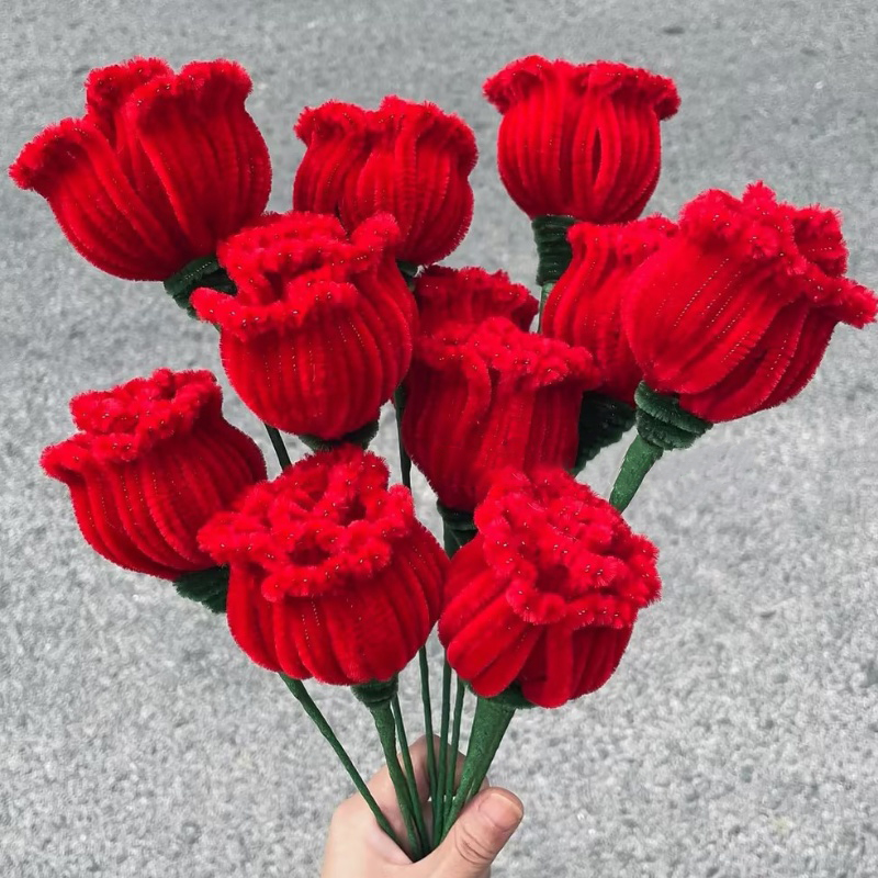 DIY Pipe Cleaners Kit - Rose Flower