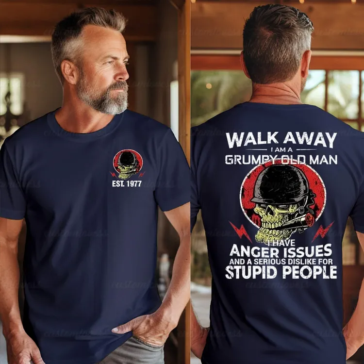 Custom Walk Away Grumpy Old Men Shirt