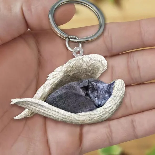 Last day discount 46% 🧸-Sleeping Angel Acrylic Keychain🌀