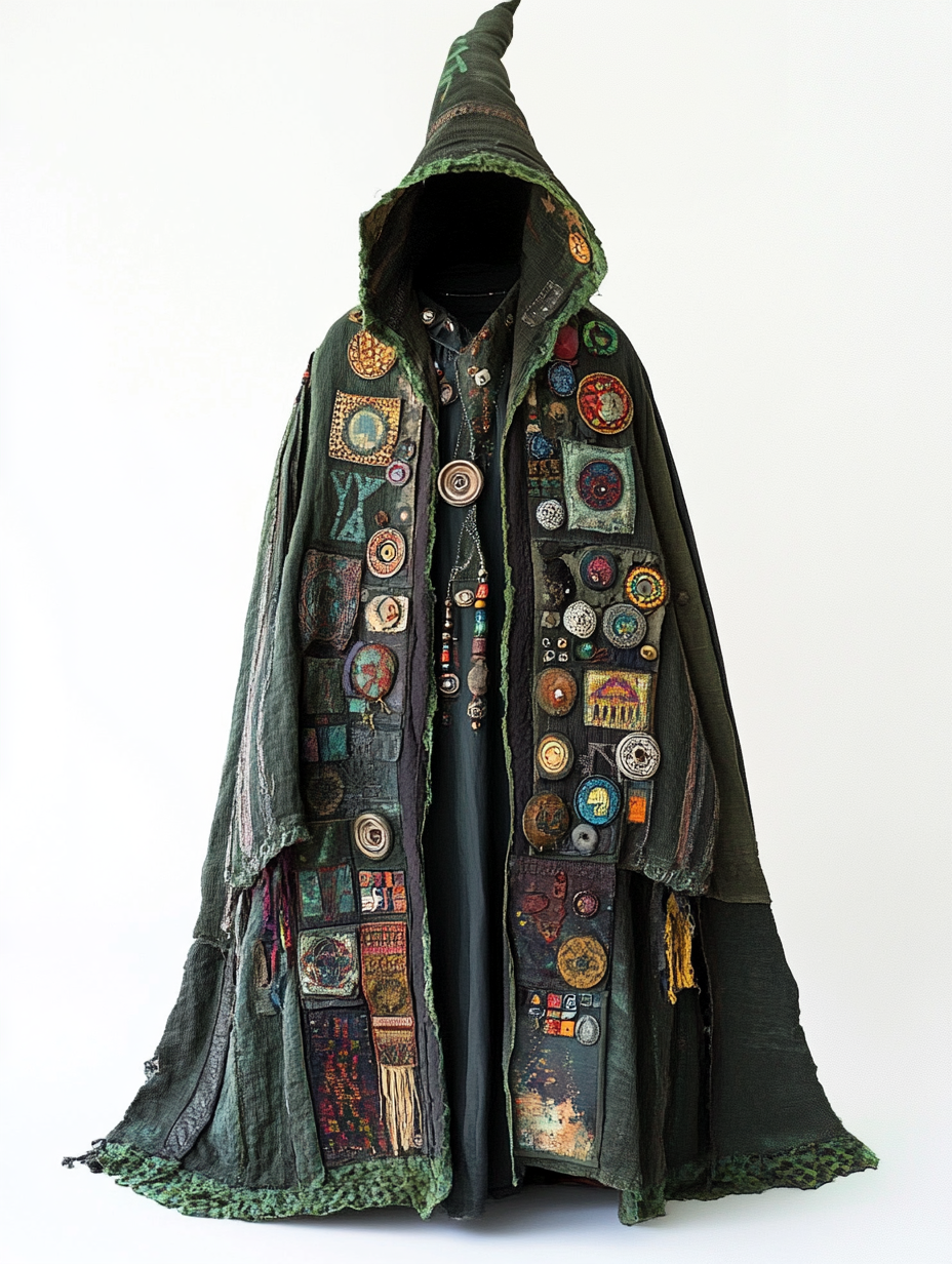 Badge distressed cape 96a1
