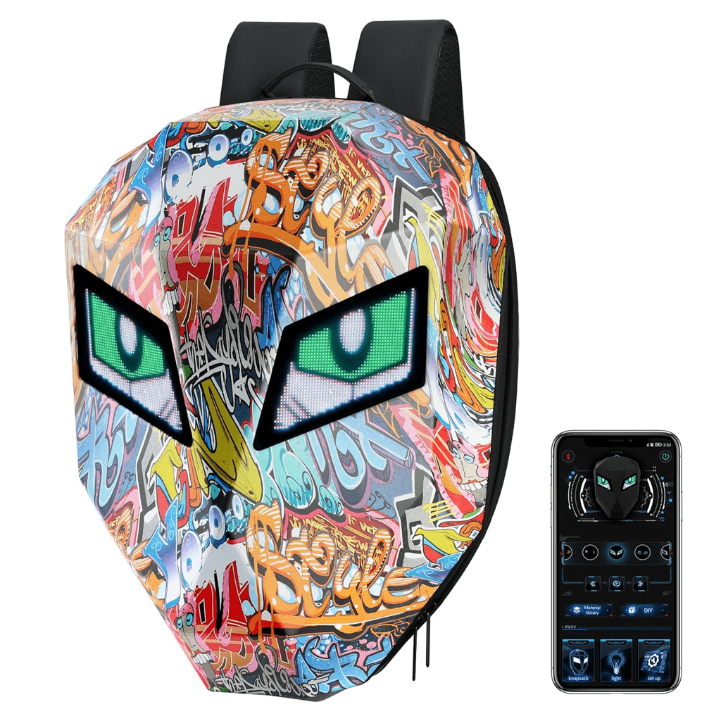 Graffiti LED Knight Backpack
