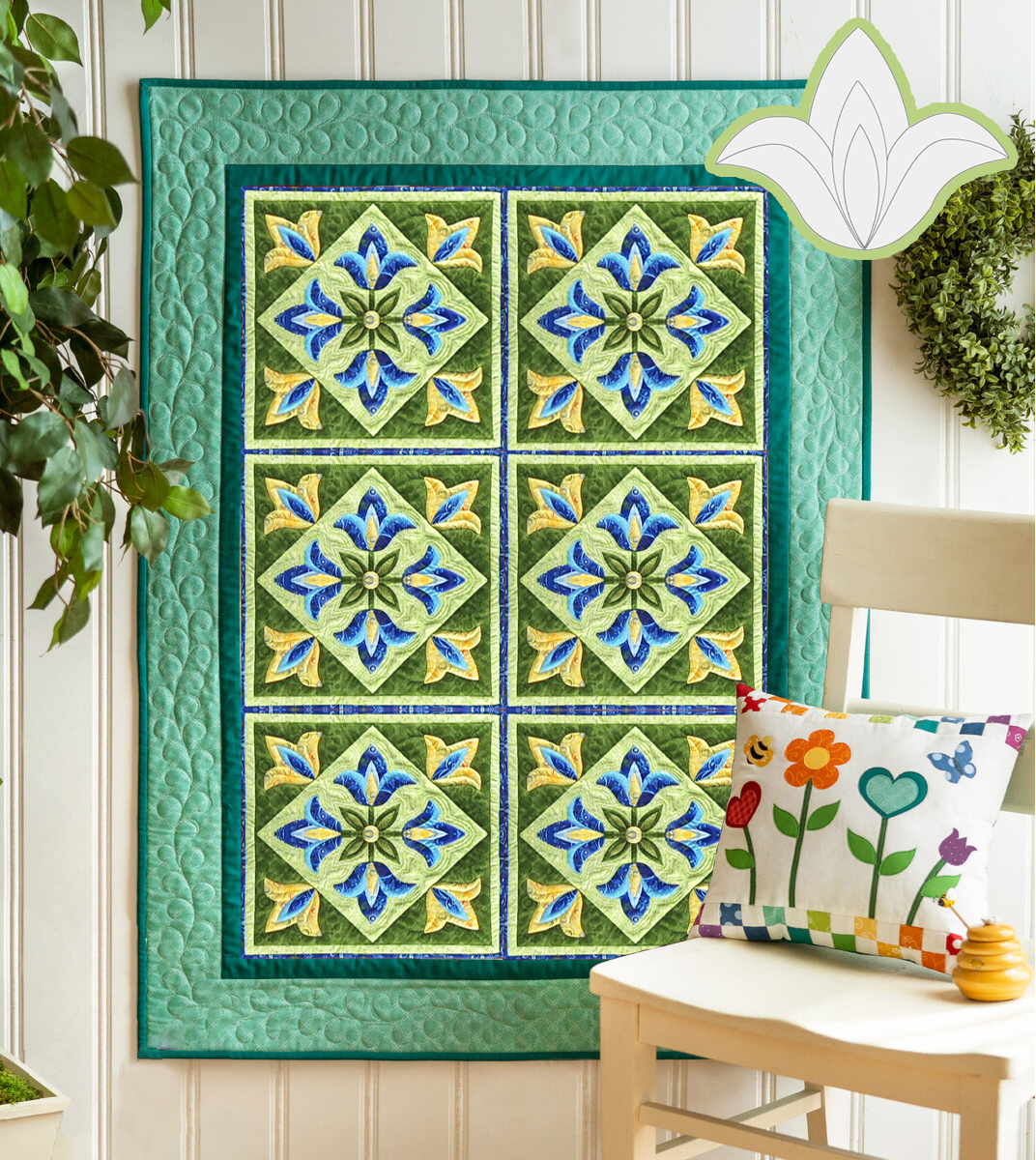 Tulips Patchwork Template