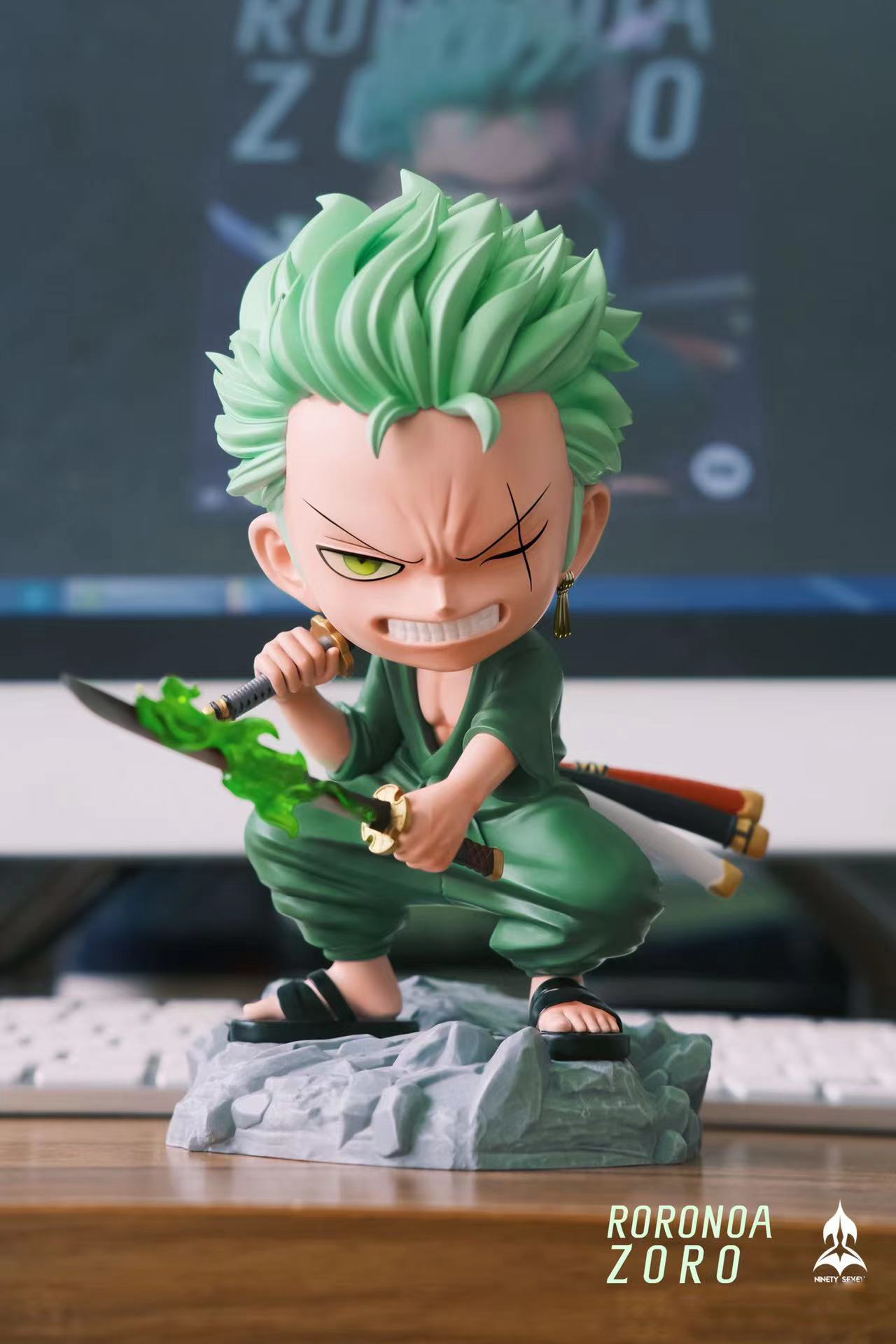 Chibi Ver. Roronoa Zoro - ONE PIECE Resin Statue - NINETY SEVEN Studio