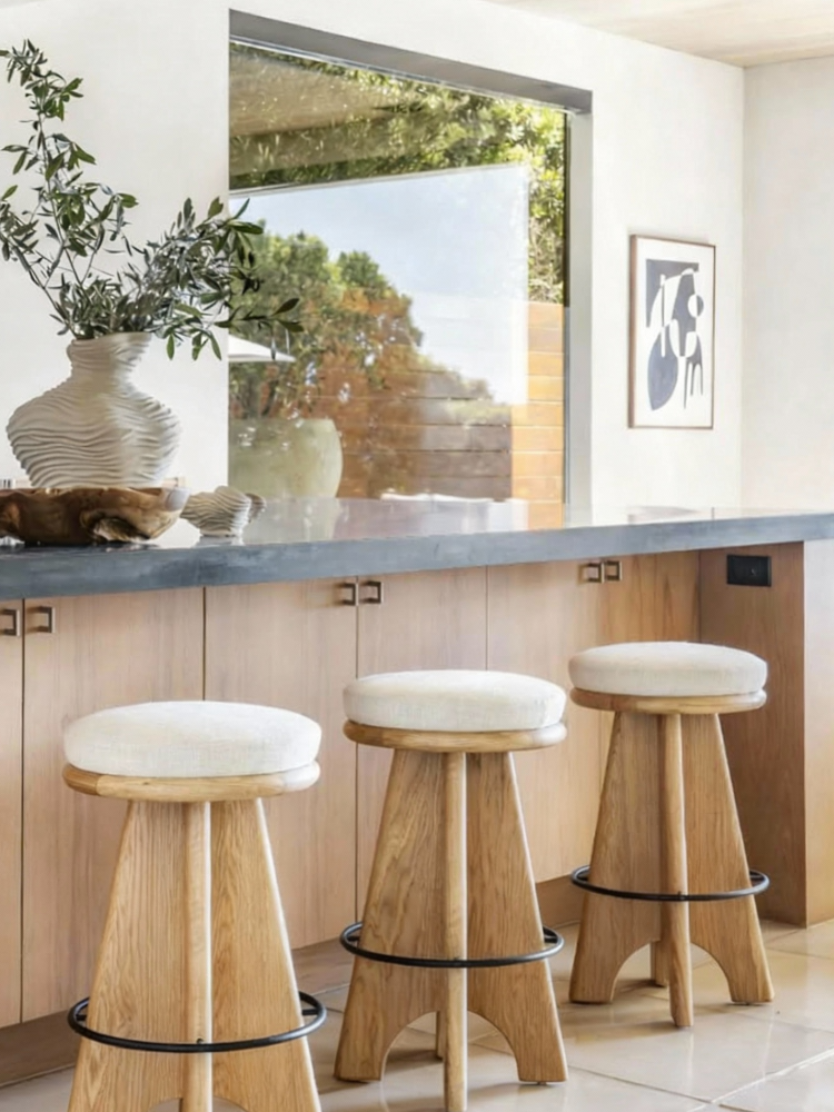 Damon Durham Cream Counter Stool