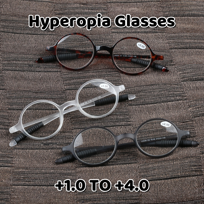 High-definition Resin Lens Presbyopic Eyewear New Round Reading Glasses ...