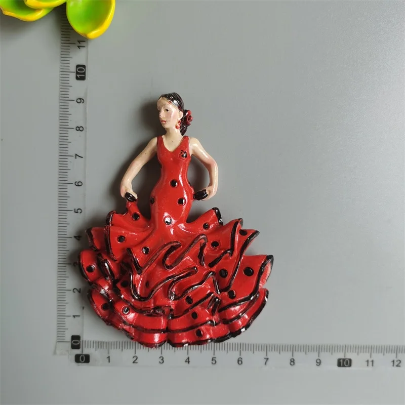 Nigikala Flamenco Fridge Magnets Spanish dancer Tourist Souvenir Decor ...
