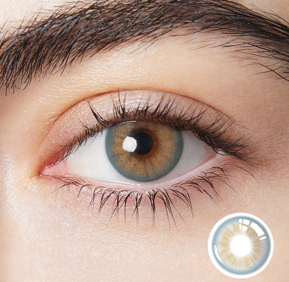 Kilala Peacock Feather Blue Contact Lenses