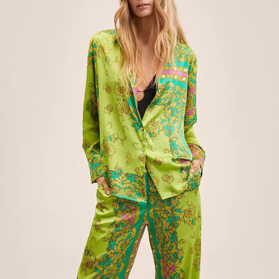 Exotic Style Printed Shirt and Bottom - Ladylim