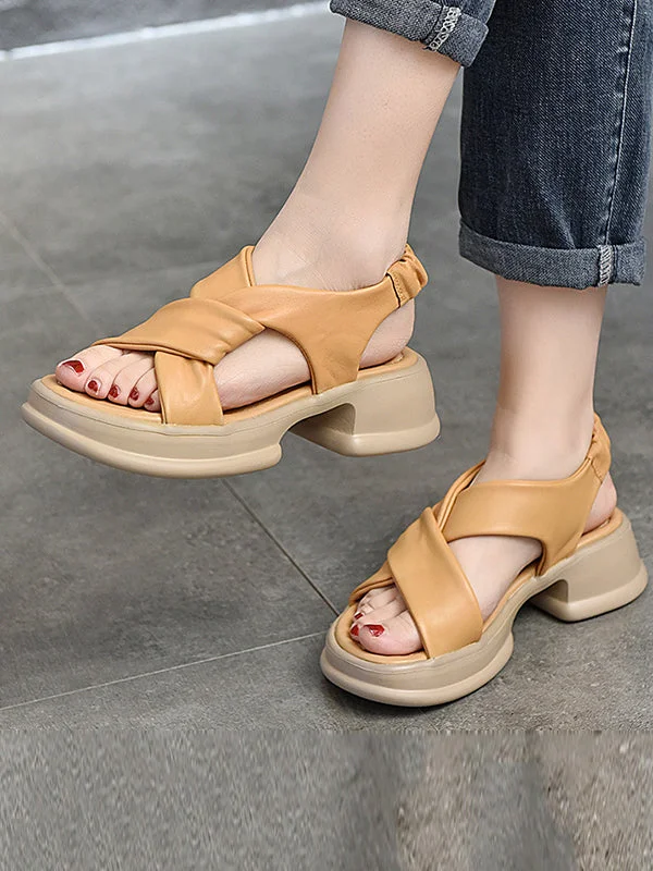 Open Toe Platform Shoes Sandals