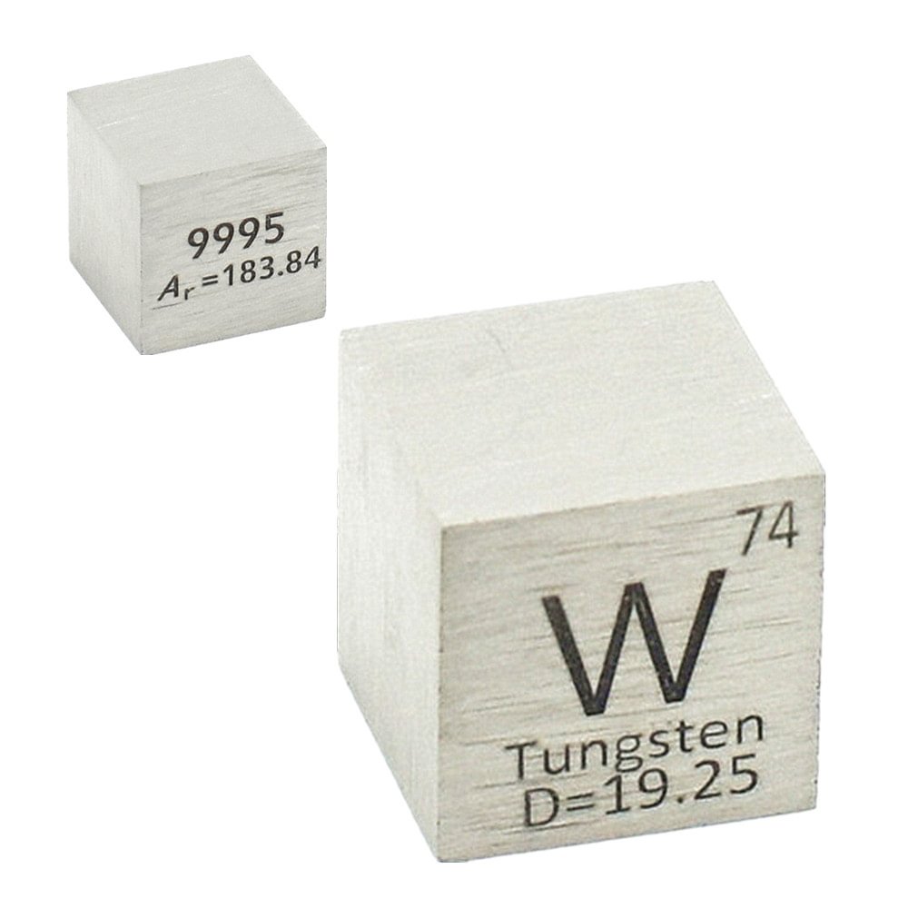 Tungsten Block Wolfram Cube Density 99.95% Pure for Element Collection ...