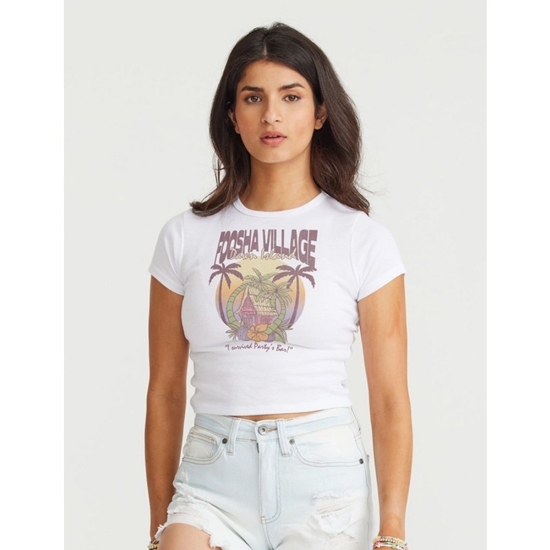 One Piece Live-Action I Survived Party's Bar Foosha Village Baby Rib Tee