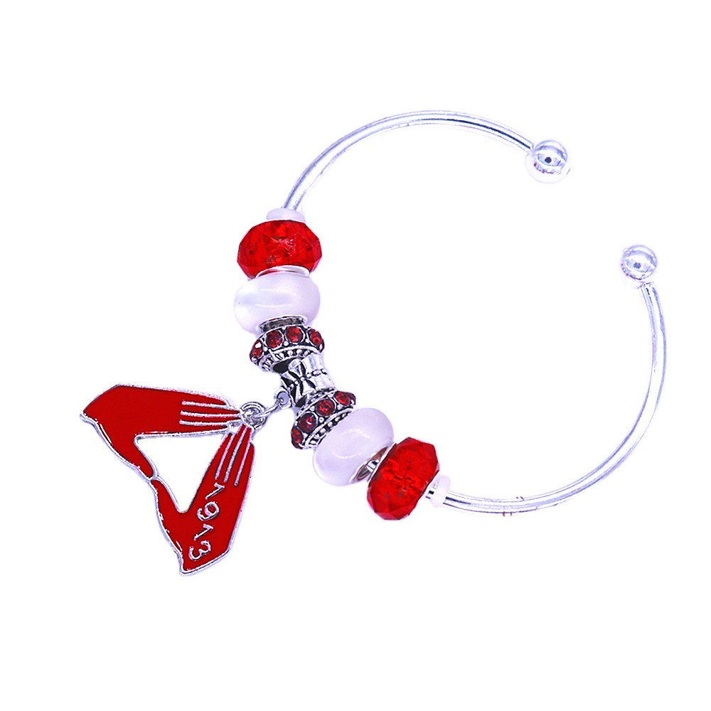 DIY Screw Beaded Copper Silver Plated Greek Letter College Club Life ...