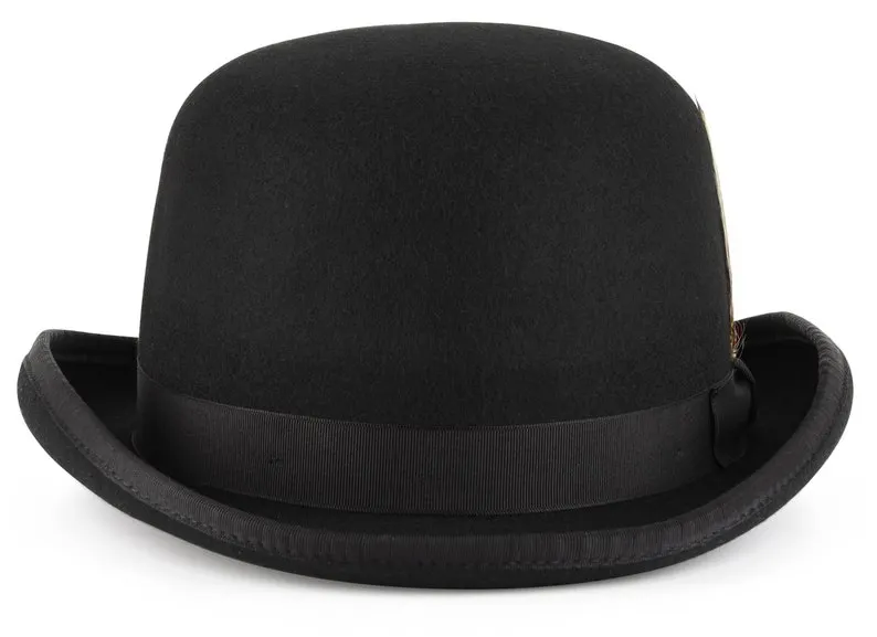Mens Black Derby Hat, Black Bowler Hats for Men, Bowler Derby Hat, Mens ...
