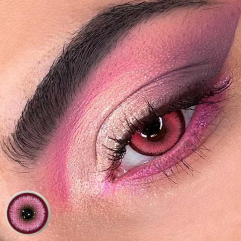 Mystic eyes-Doya Cyan Pink Colored Contact Lenses,pink contacts cosplay ...