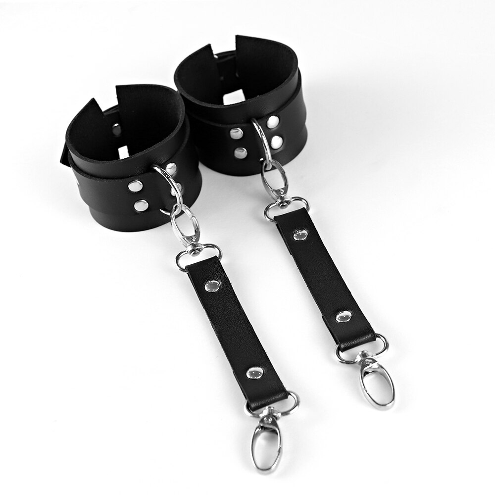 Uaang Sexy Gothic Leather Harness Women Garters Lingerie Garter