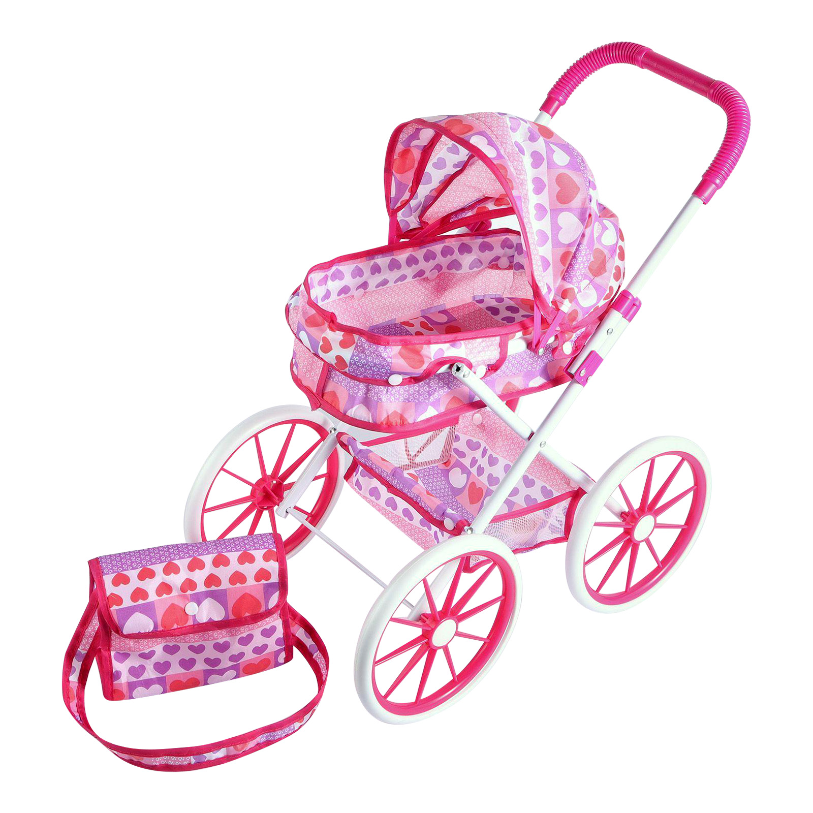 For Reborn Baby Doll Pink Love Baby Stroller Clothing Accessories