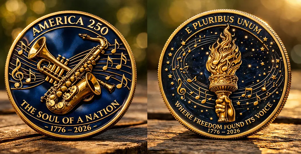 🏆Flash Sale 60% OFF - 1776–2026 American Music Spirit Coin