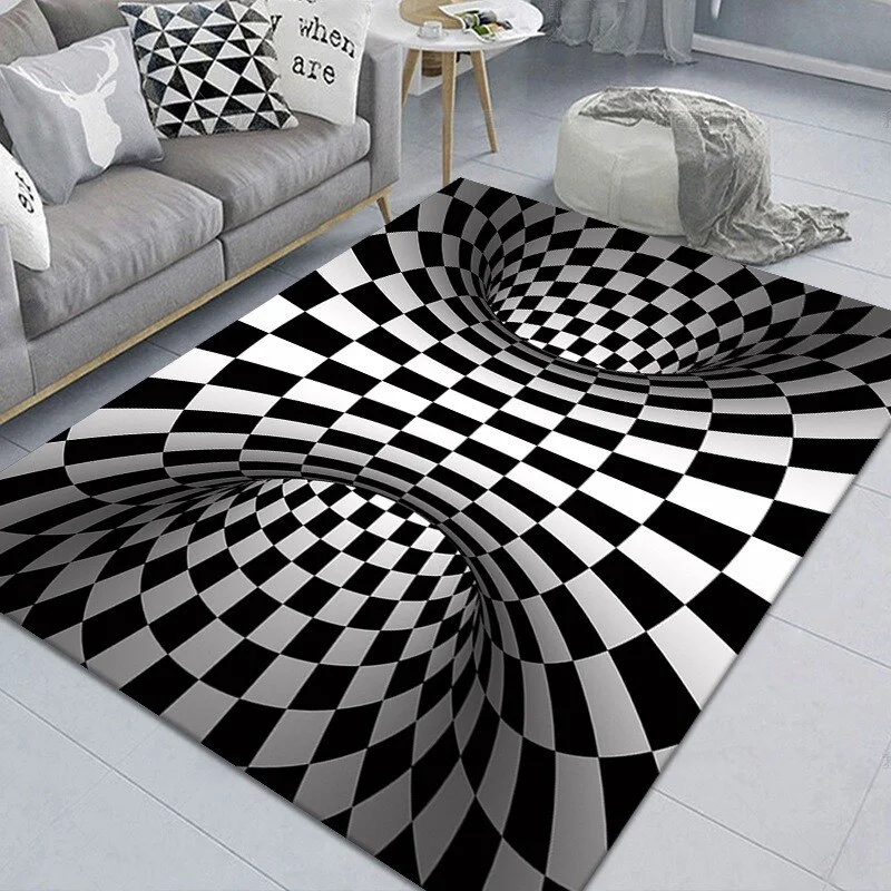 Nigikala Optical Illusion Rug Vortex Trippy Carpet Realistic Unique ...