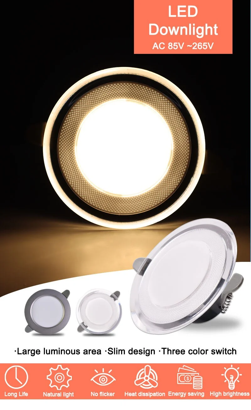 10Pcs Downlight 3w 5w spot led lights 3000k 4500K 6000K led Downlight ...