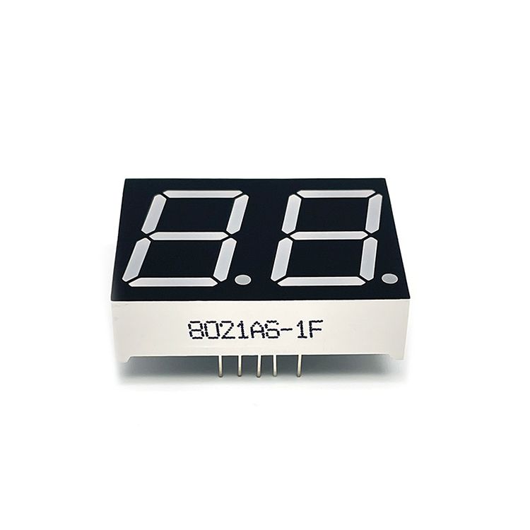 0.8 inch 2 digits 7 Segment LED Display 35.8*25.8*10mm