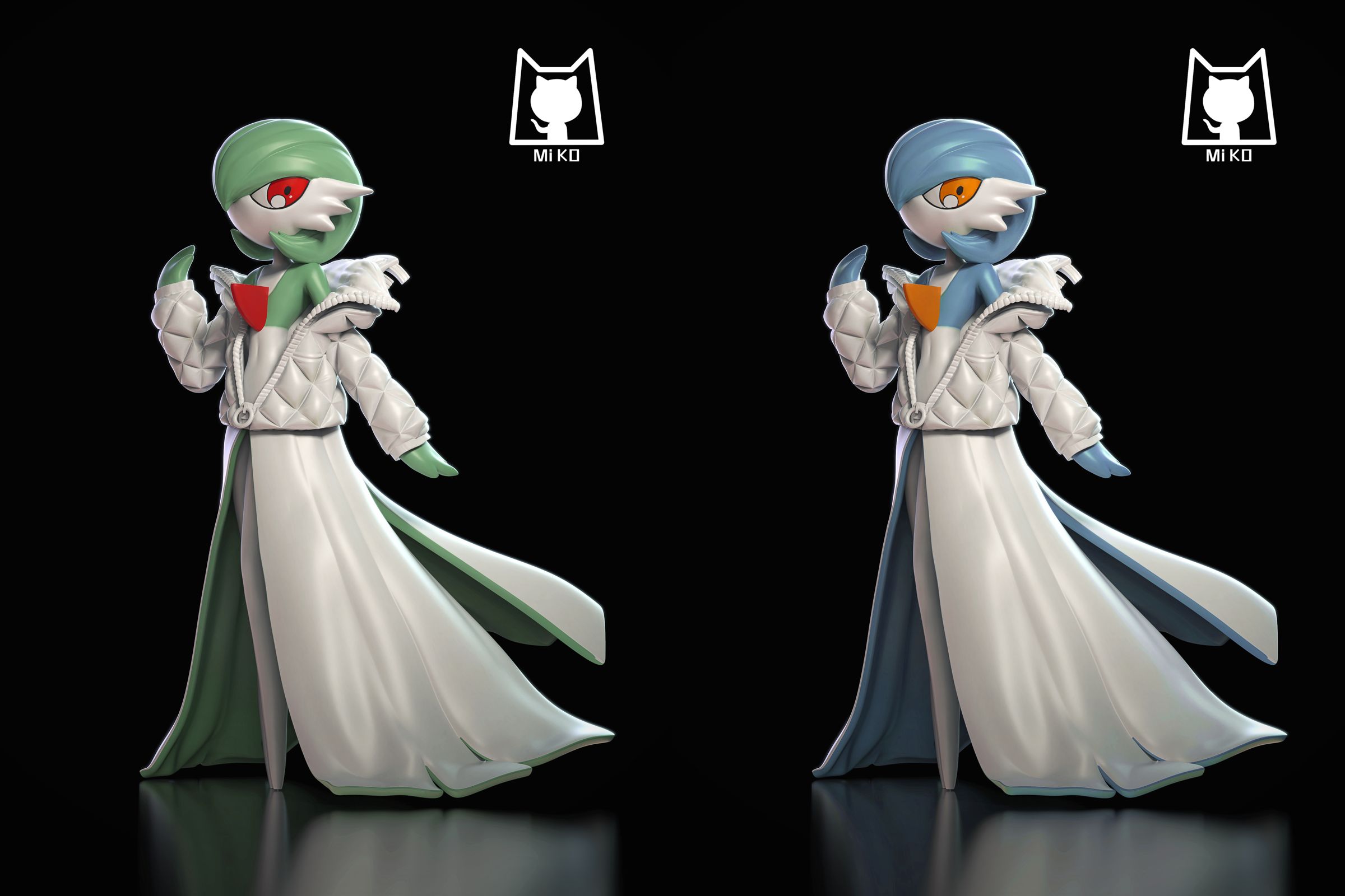 1010 Fashion Series 003 Gardevoir - Pokemon Resin Statue - MiKo Studio