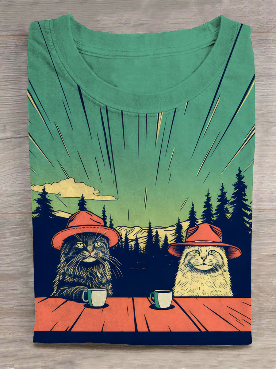 Two Cowboy Cats T-shirt