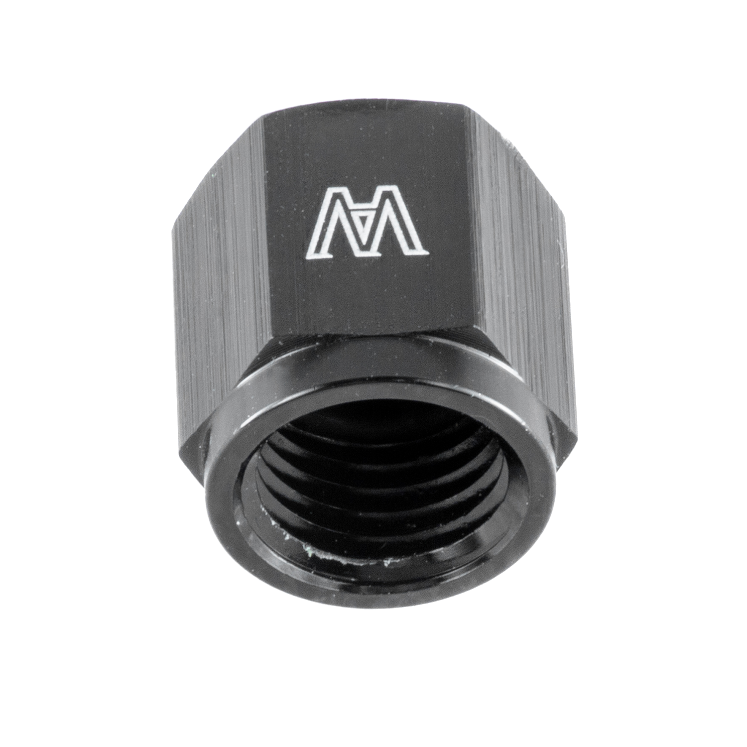 4AN Female Flare Fitting Cap Block Off Nut Aluminum For Fuel Systems Black