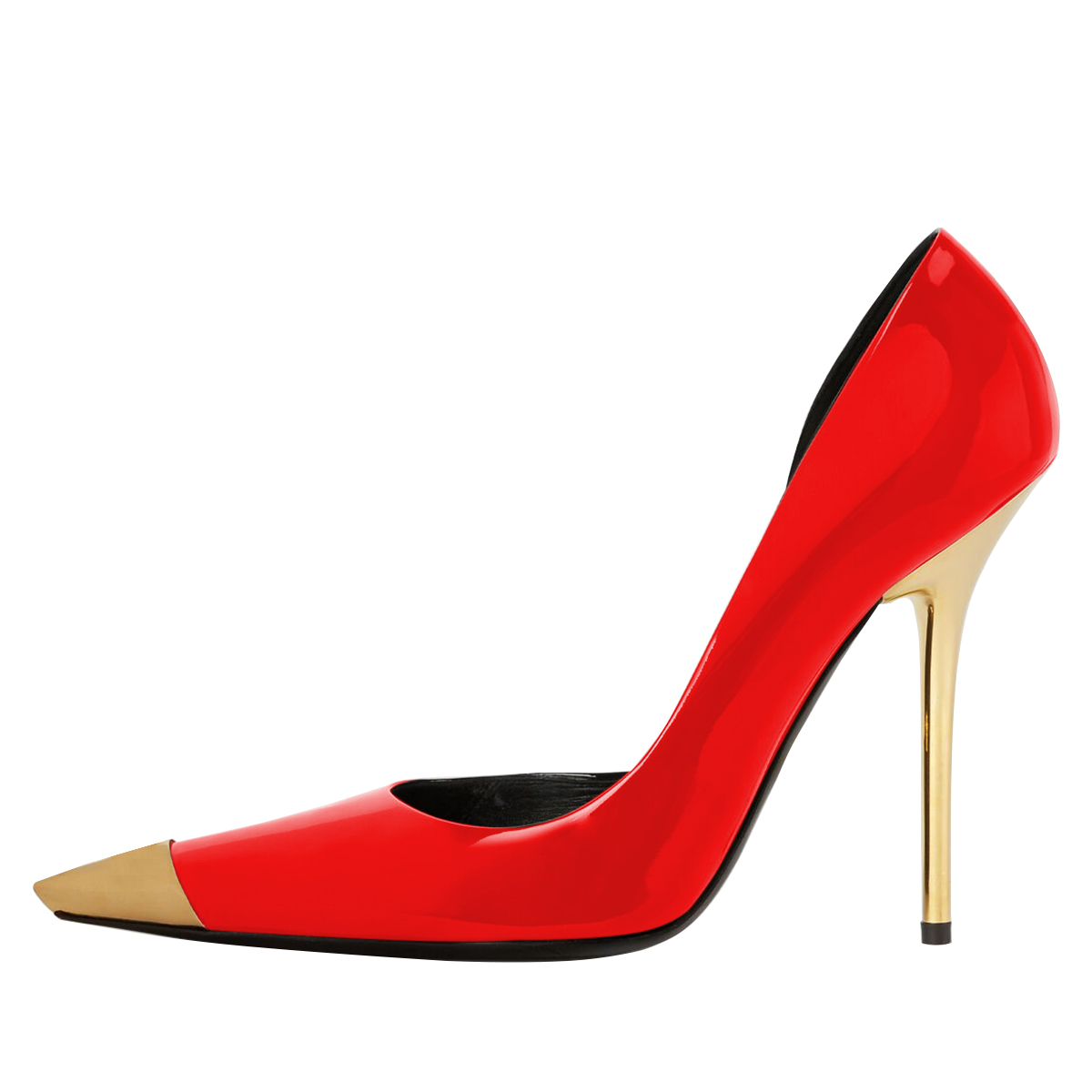 Red-Gold Dorsay Stiletto Heels Vdcoo