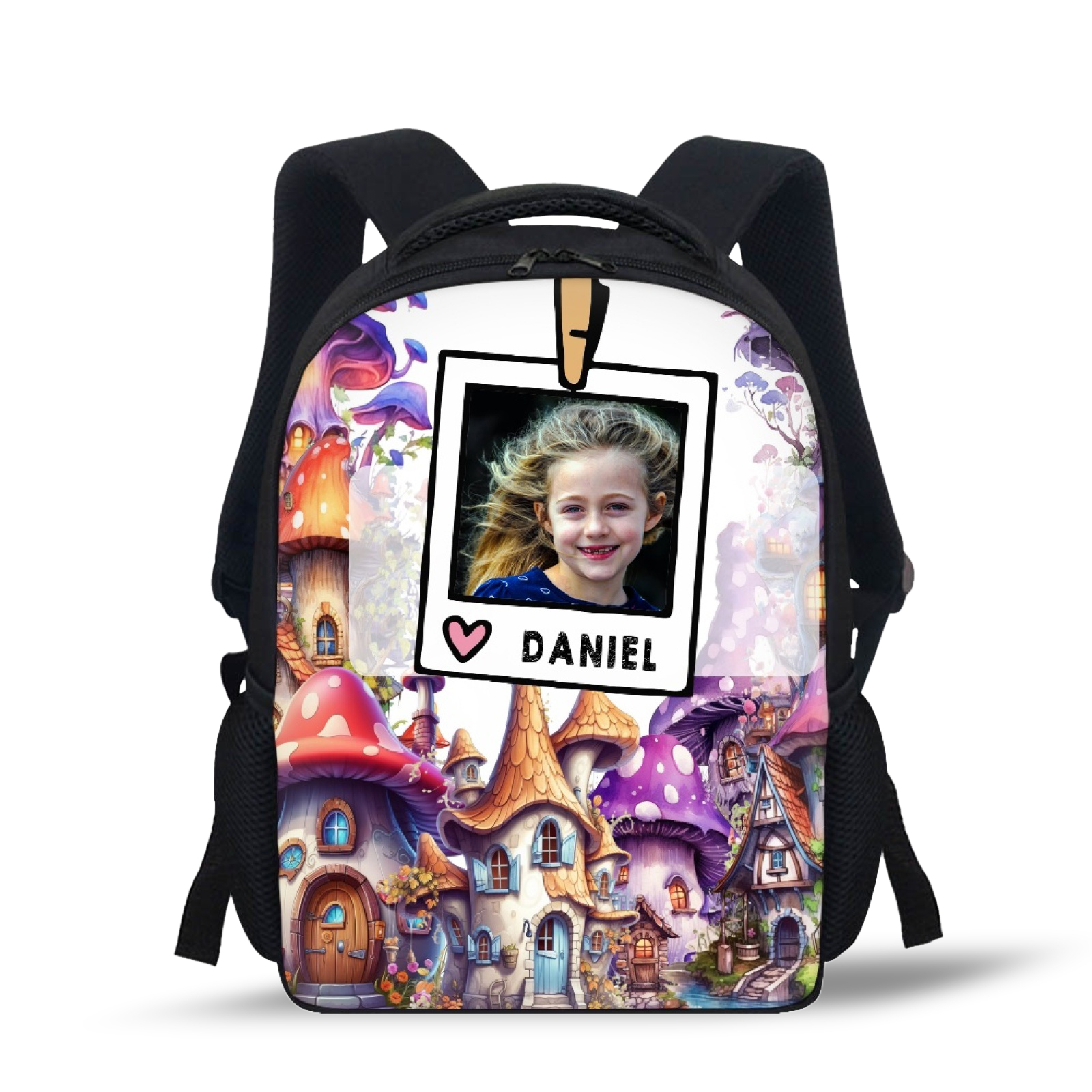 Personalized School Bag Custom Name And Photo Schoolbag Castle Backpack ...