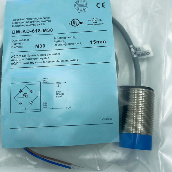 Proximity Switch Dw-ad-618-m30 AC Two-wire Normally Closed Inductive Sensor