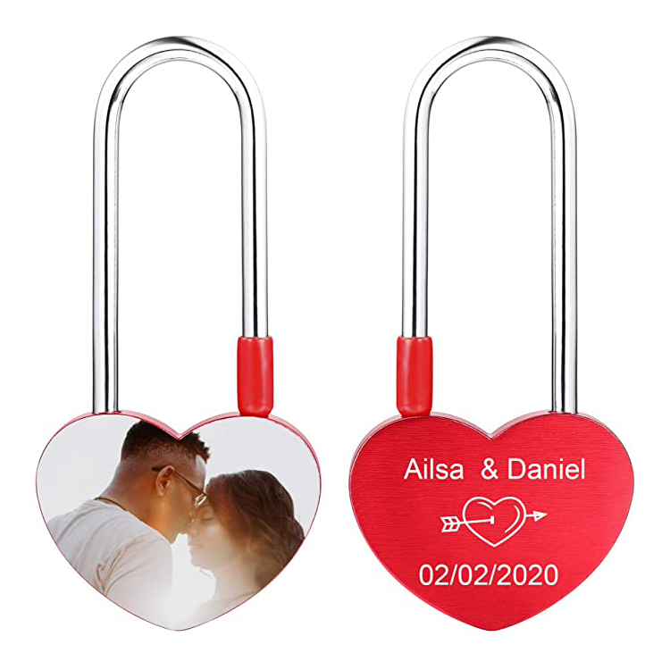 Personalized Love Lock Engraved Love Lock Custom Names Padlocks Gifts ...