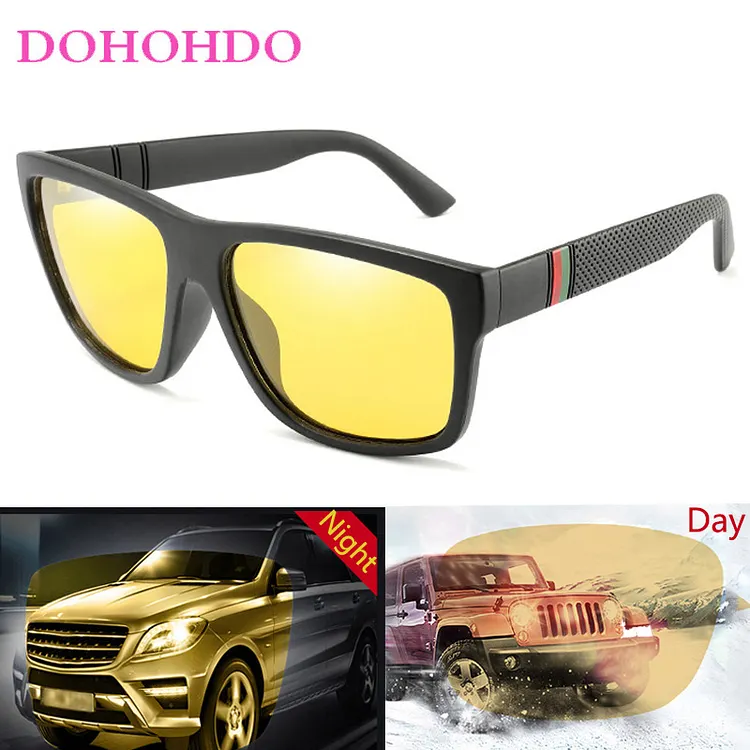 Polaroid Night Vision Unisex Vintage Square Sun Glasses Brand Famous ...
