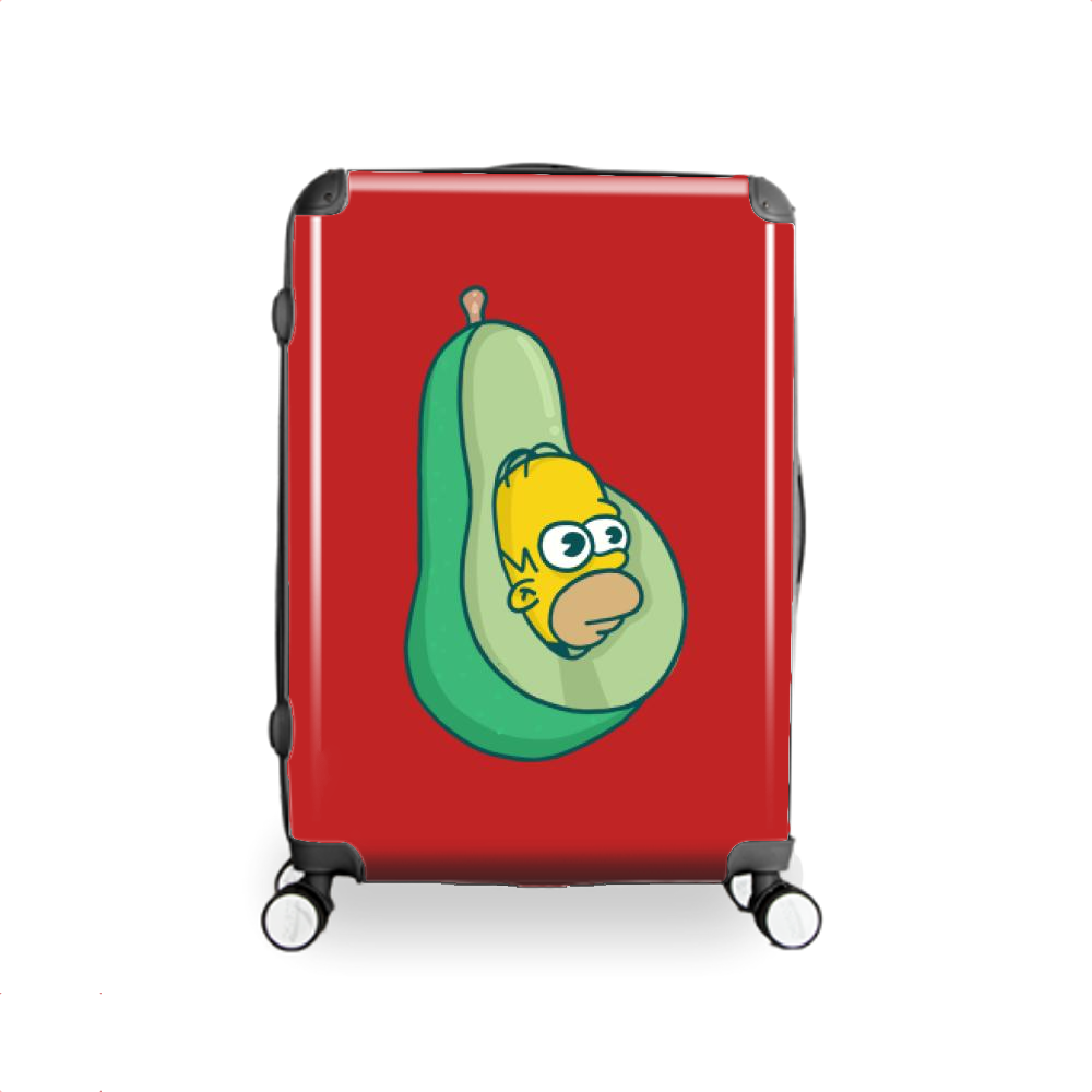 Homer Jay Simpson Turned Into Avocado, The Simpsons Hardside Luggage