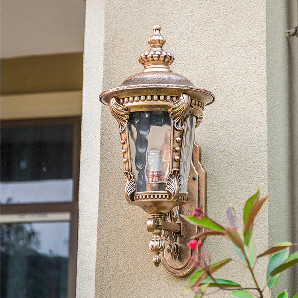 Vintage Bronze Retro Glass Wall Light - Timeless Nostalgic Charm