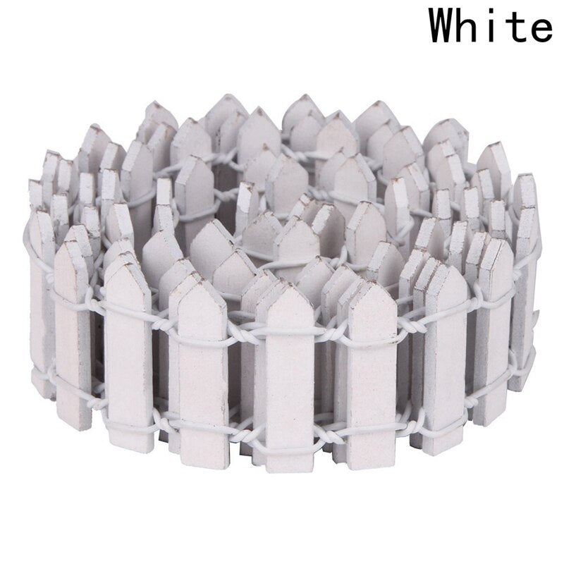 100*3cm Handmade Wood Fence Height 3cm Miniature Garden Home Houses ...