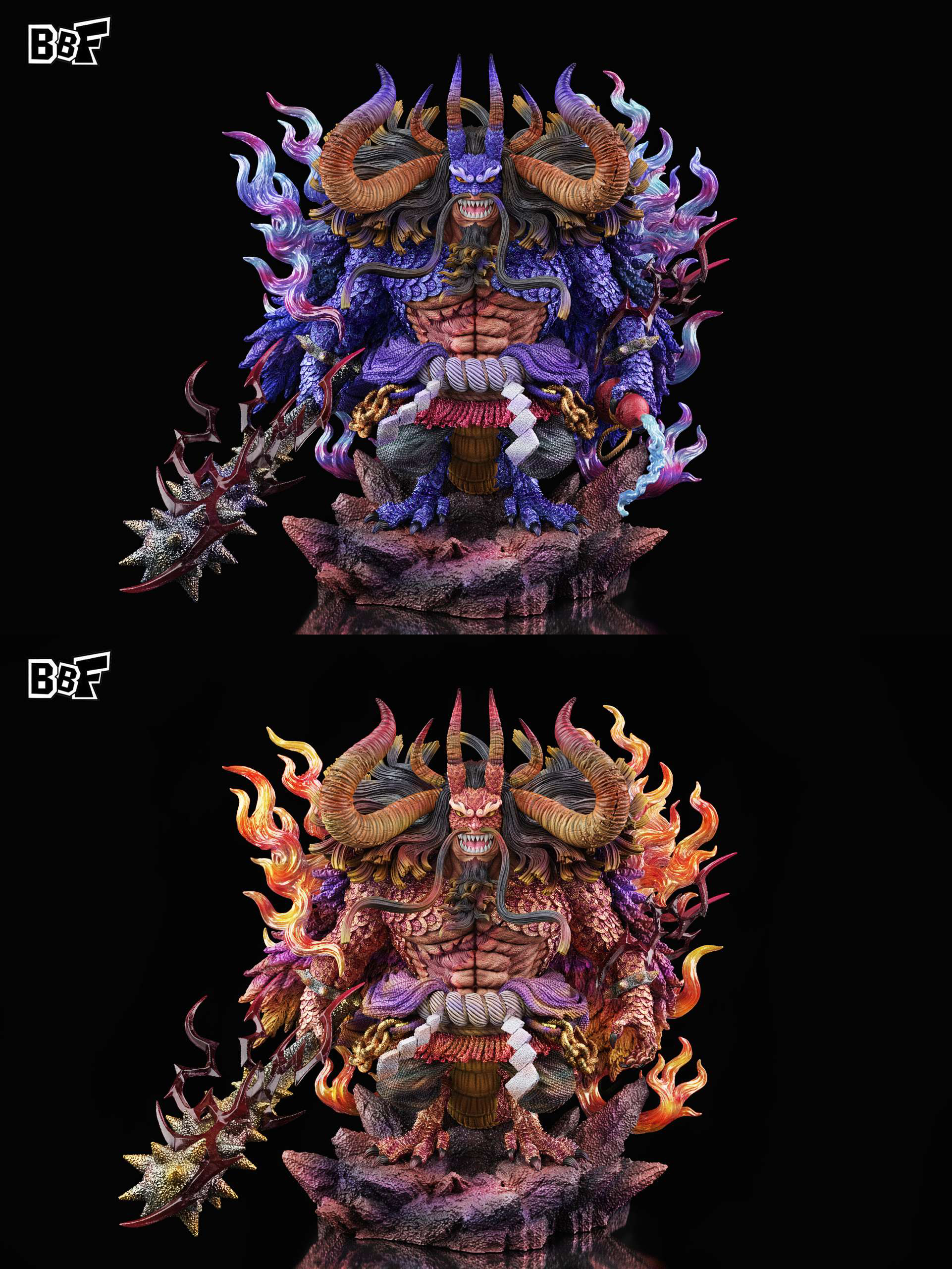 Shuron Hakke Human Beast Form Kaido - ONE PIECE Resin Statue - BBF Studios