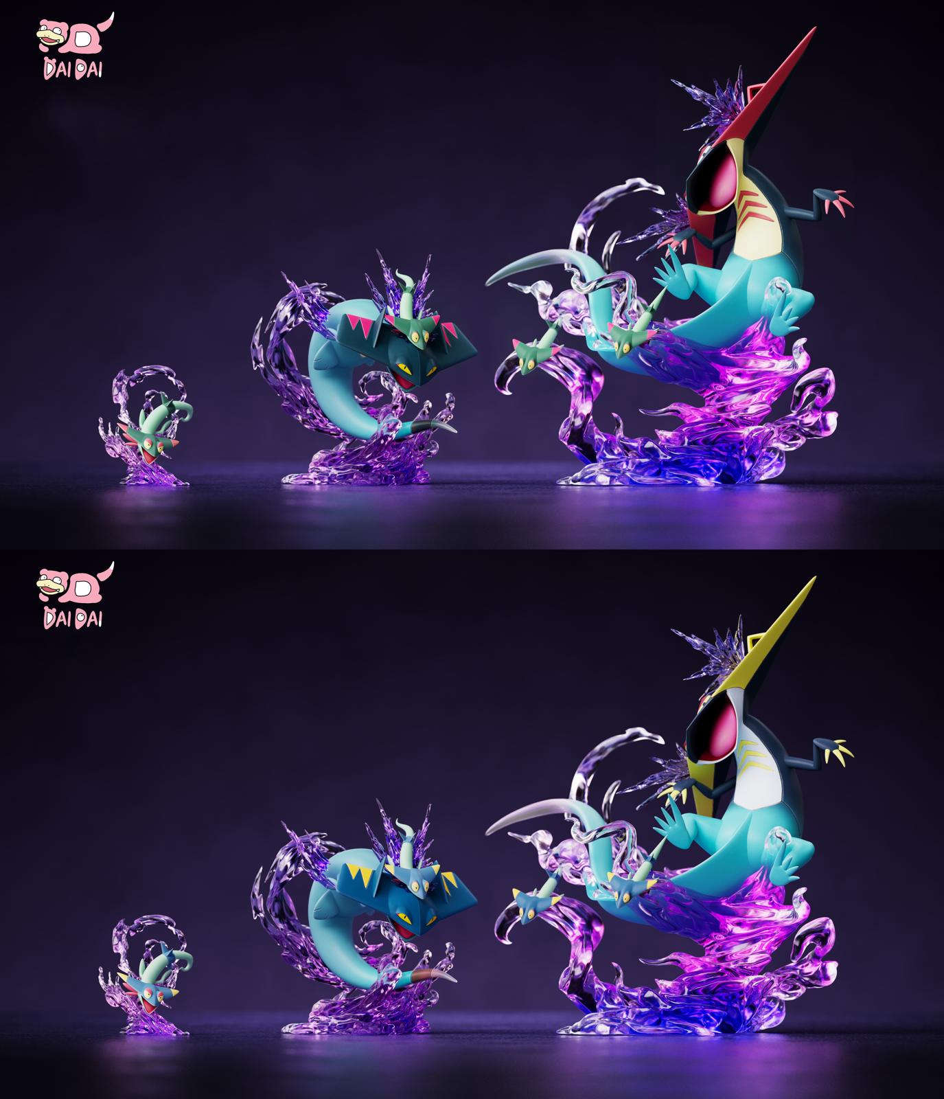 1/20 Scale World Zukan Evolution of Dragapult Set - Pokemon Statue ...