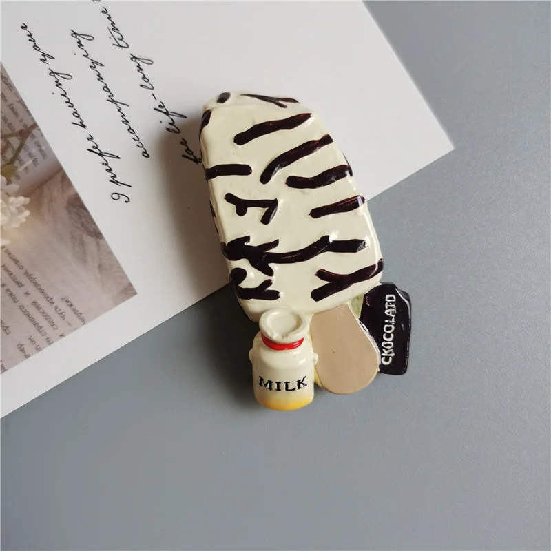 Athvotar 5 Get 1 3D Simulation Food Cute Cone Ice Cream Choc-ice Resin ...