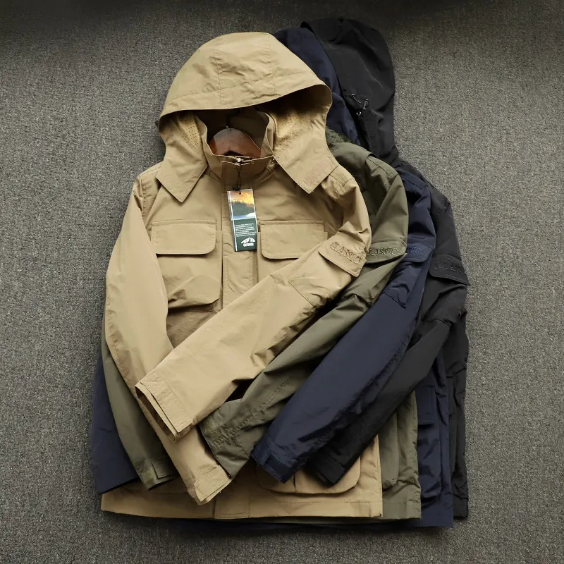 Men's Tactical Multi-Pocket Military Style Waterproof Jacket