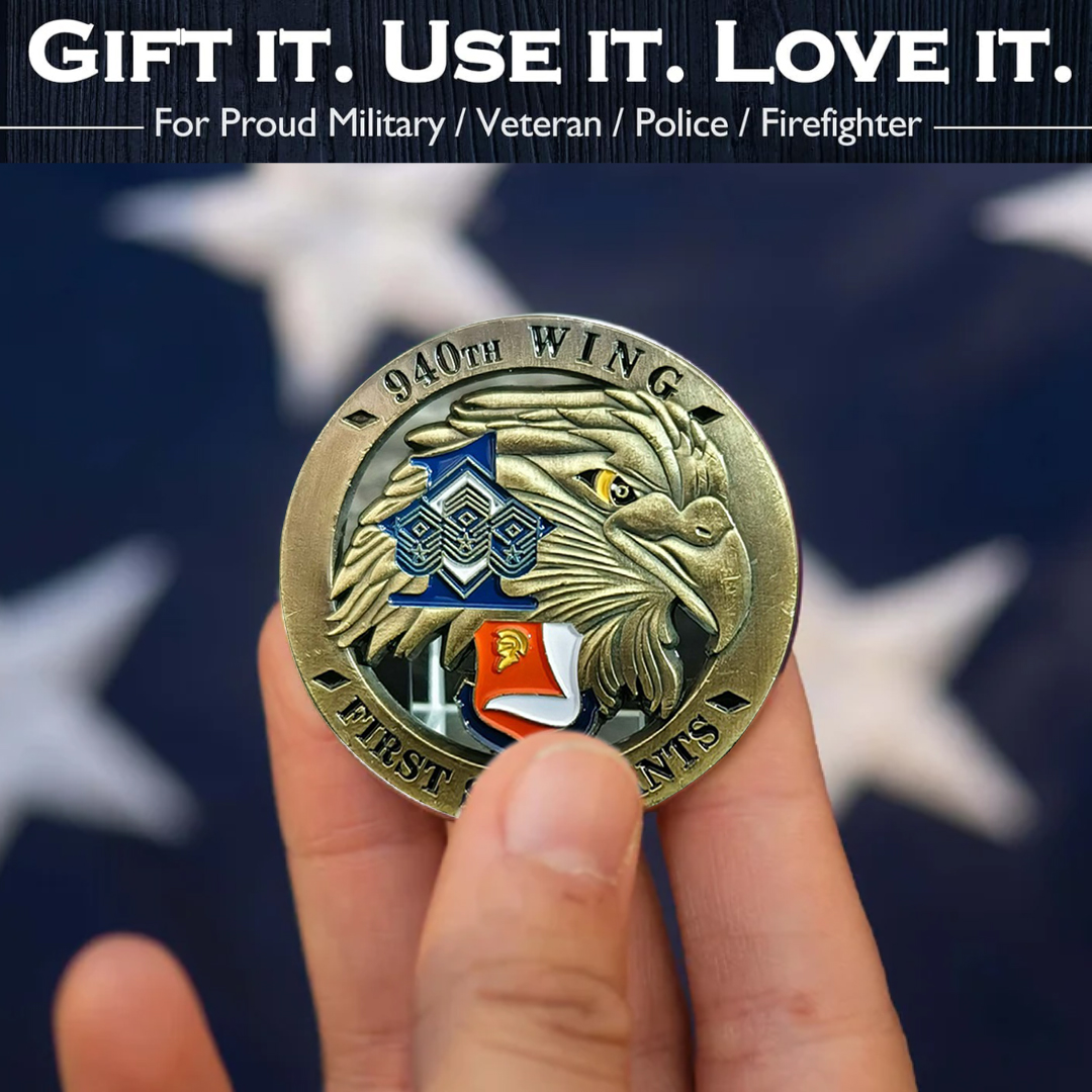 U.S. Air Force 940th Wing First Sergeants Military Veteran Challenge Coin