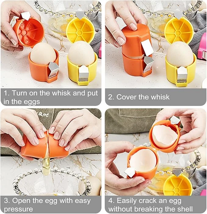 🔥LAST DAY 49% OFF🥚Efficient Egg Cracking Tool, Handy Egg Separator🍳