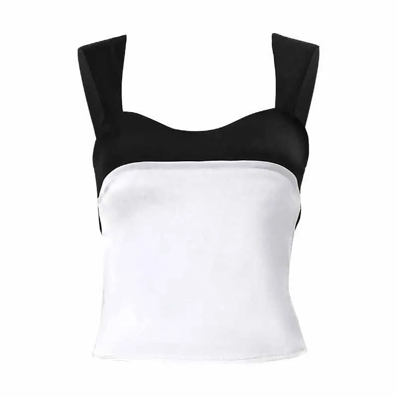 FRENCH MAID SATIN TANK TOP