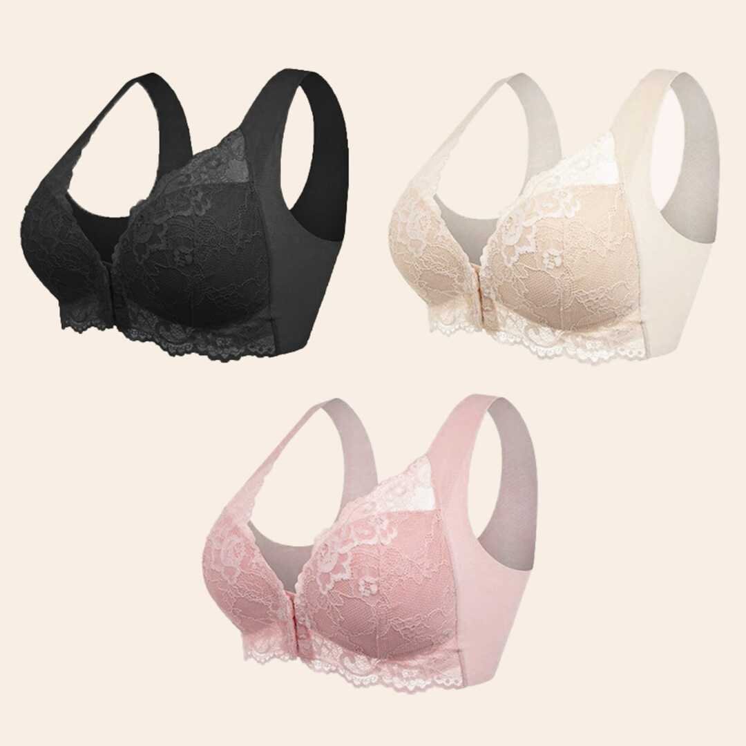 FRONT CLOSURE 5D SHAPING PUSH UP BRA SEAMLESS, BEAUTY BACK, COMFY