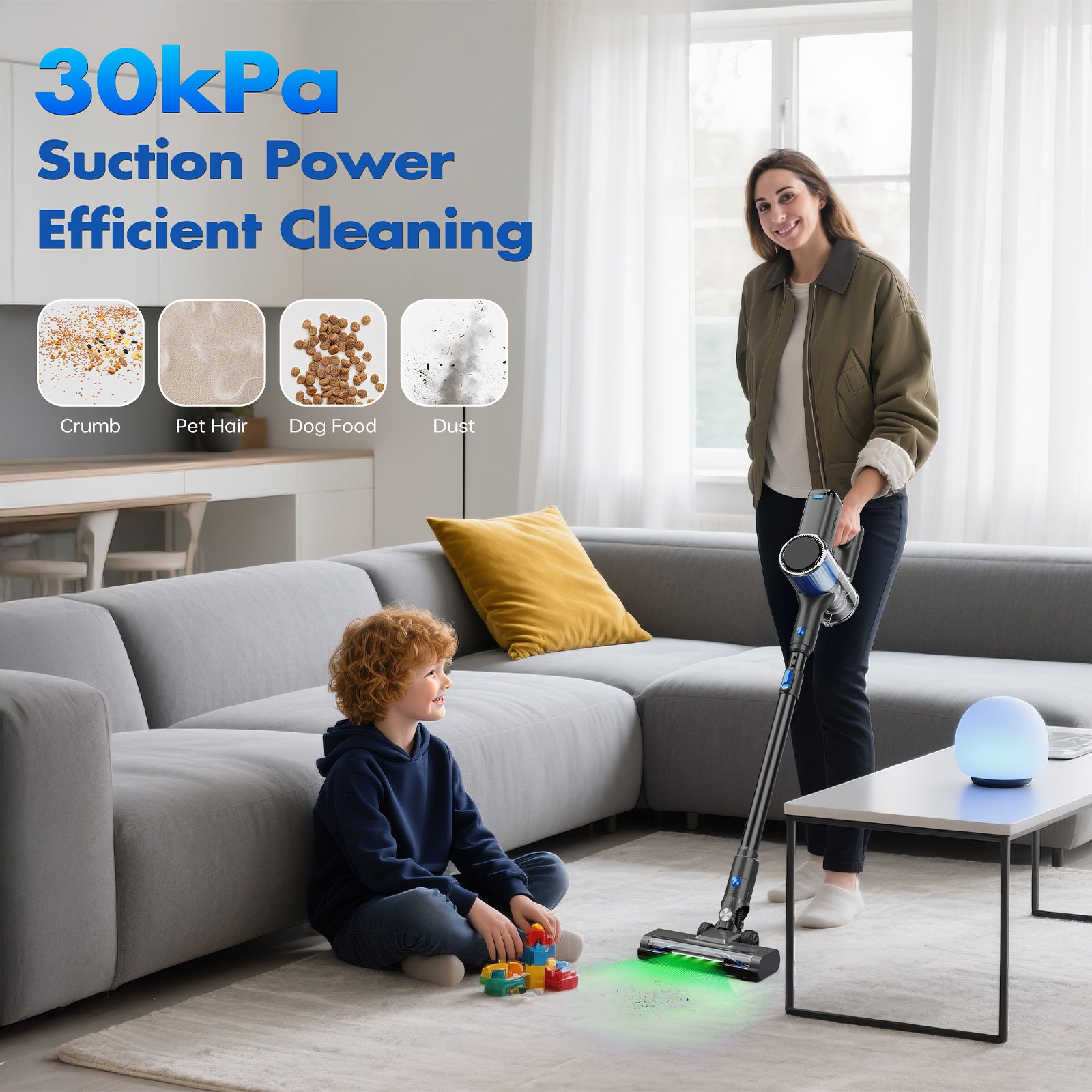Sakerplus Powerful Cordless Vacuum Cleaner