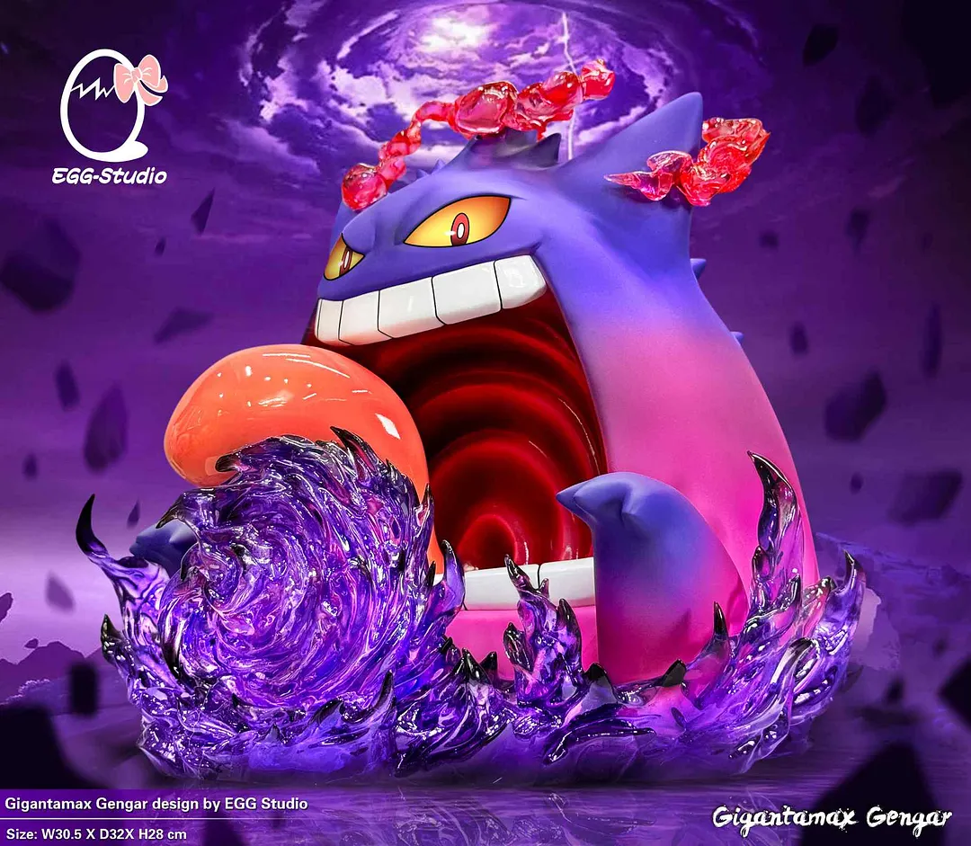 Gigantamax Gengar - Pokemon Resin Statue - EGGS Studios