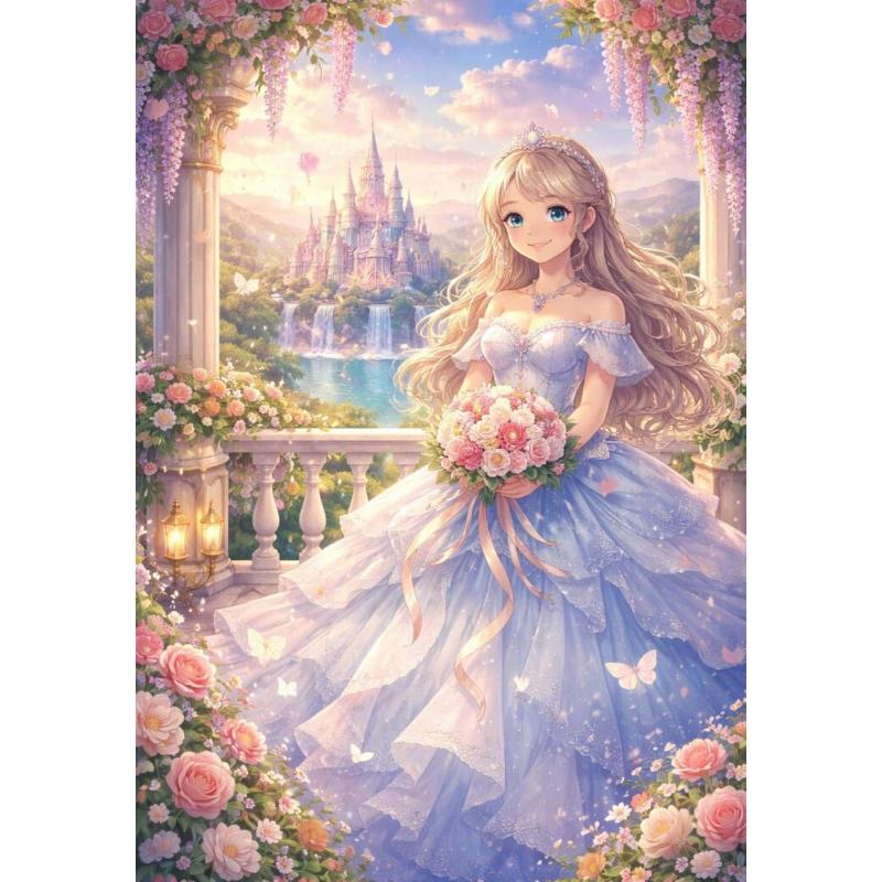 Diamondpaintwithx Collaboration |Princess Bride Castle Garden– Partial ...