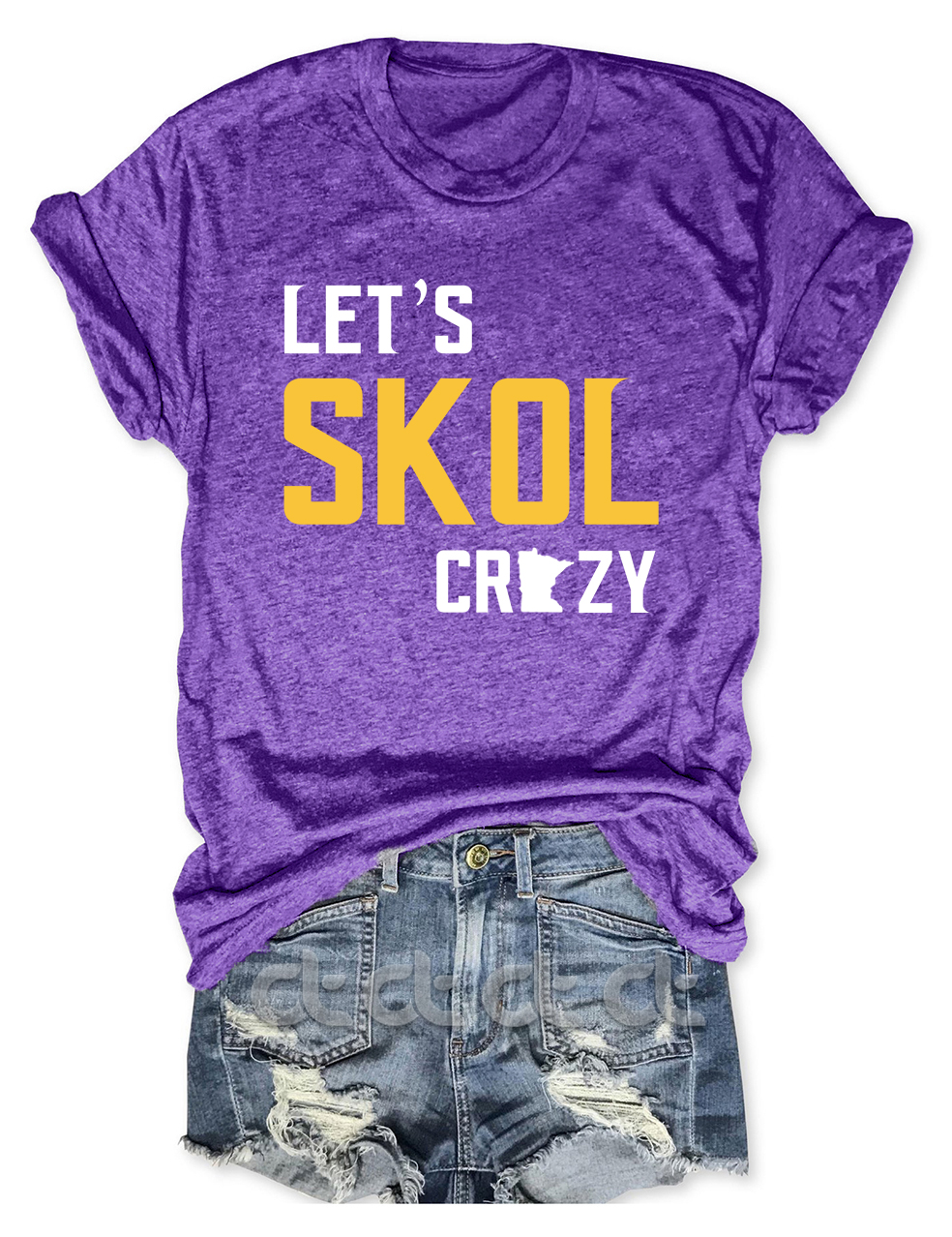 Let's Skol Crazy Minnesota Vikings Football T-Shirt