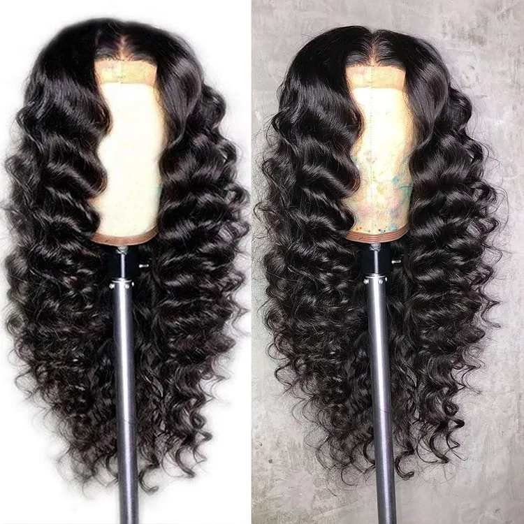 Gorgeous Lady Look! Up To 50 Inches 200% Perfect Loose Deep Wave ...