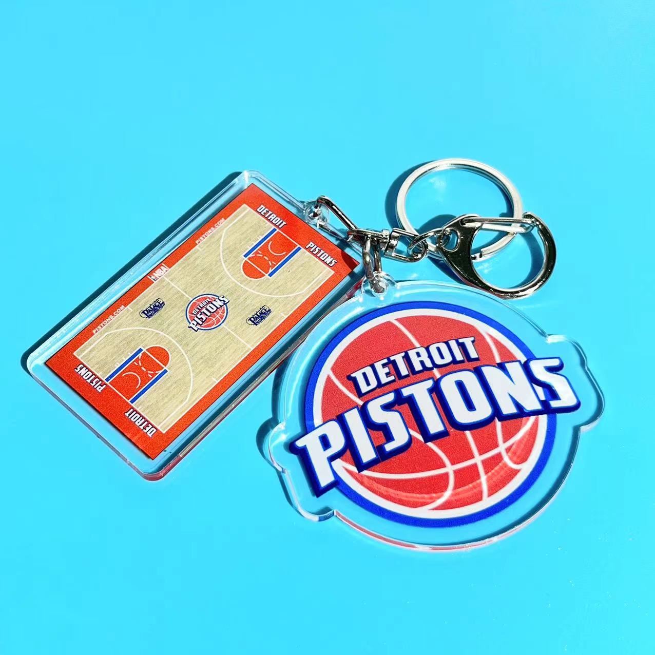 DET Stadium&Badge Keychain