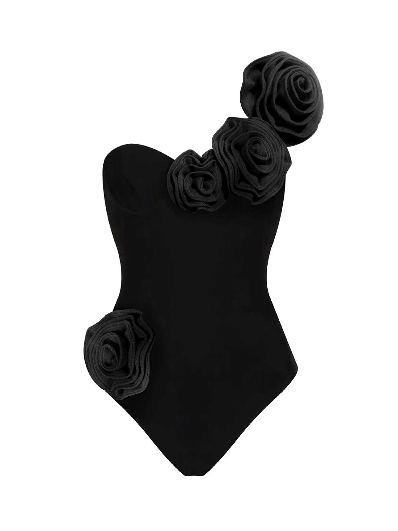 3D Flower Push Up One Piece Swimsuit